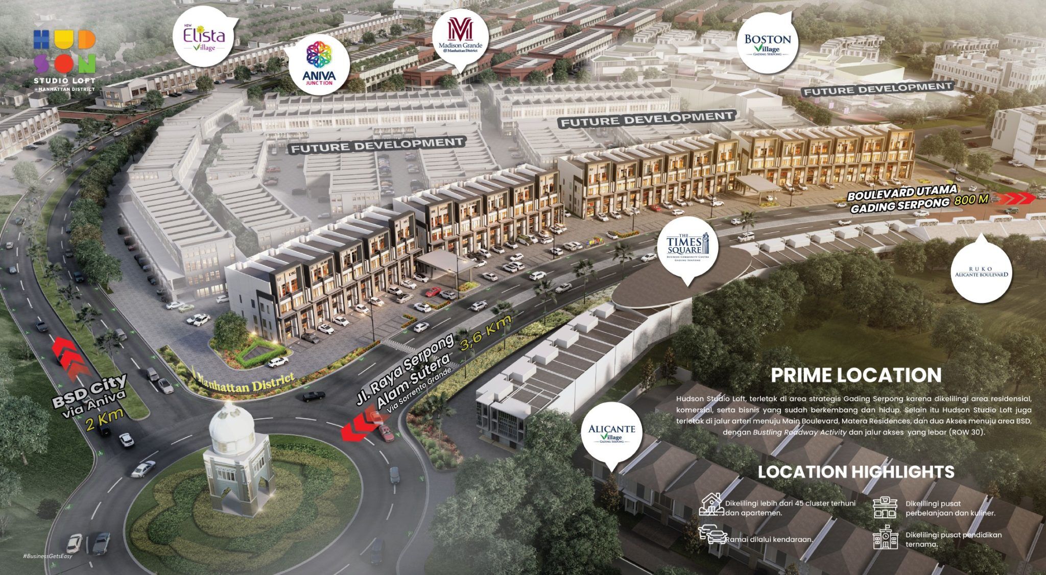 HUDSON STUDIO LOFT GADING SERPONG - PARAMOUNT RESIDENTIAL